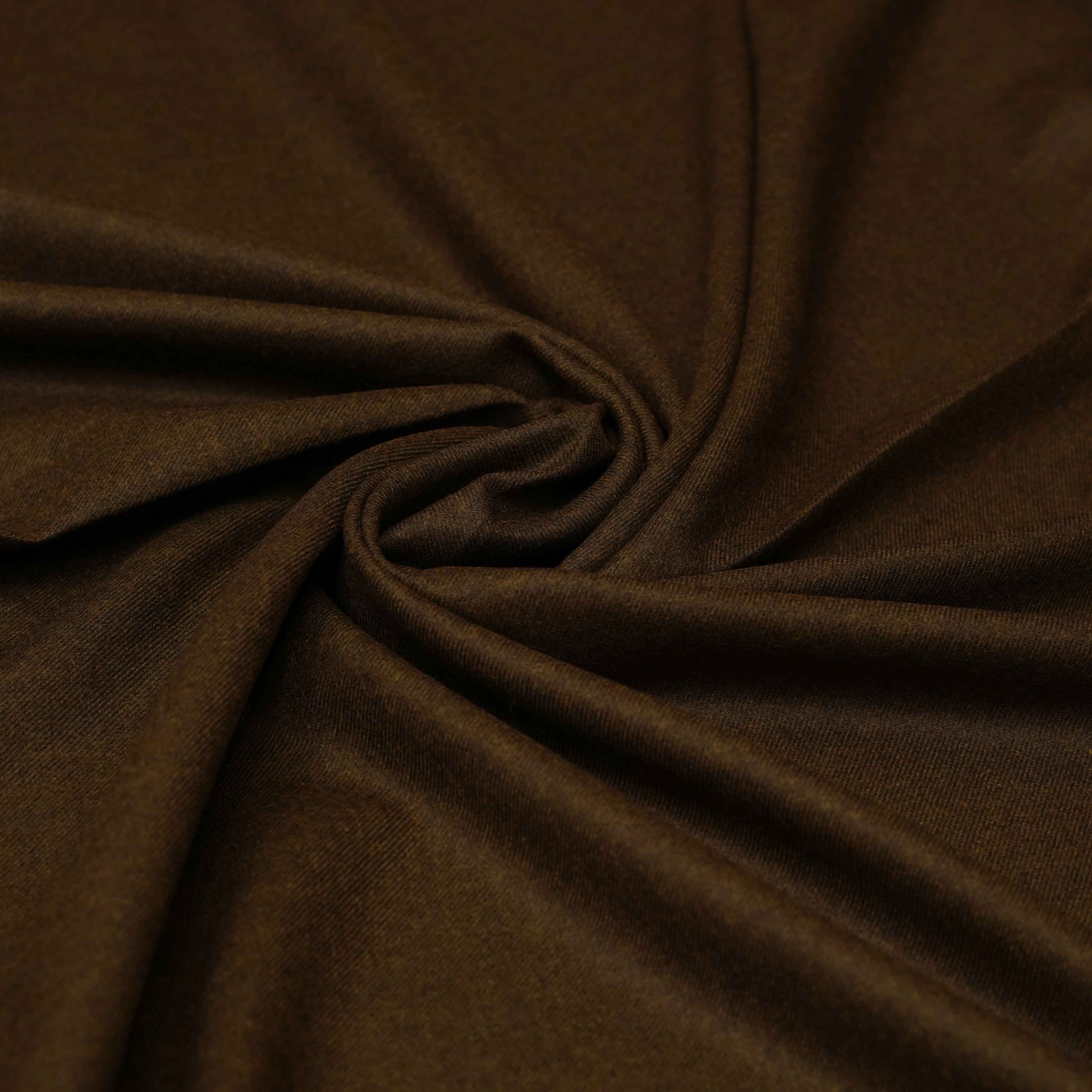 Dark Brown Plain Wool Rich, Worsted Tweed Blazer Fabric – Lawrencepur